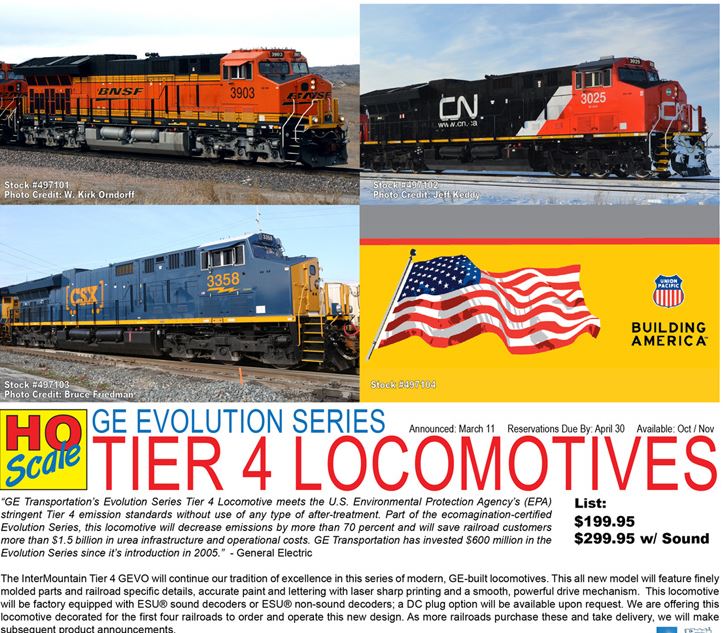 INTERMOUNTAIN GEVO LOCOMOTIVES