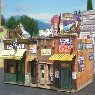 DOWNTOWN DECO HO SCALE BUILDING KITS