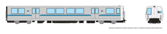 RAPIDO TRAINS BART SUBWAY CARS